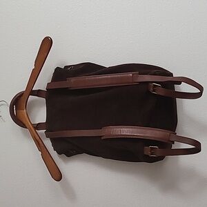 Sundance | Bags | Sundance Brown Suede Leather Backpack With Stud ...